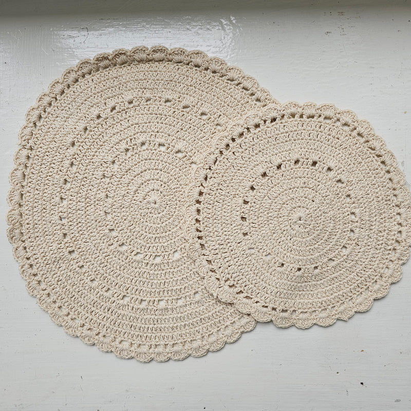 Crochet Doily Set of Two - Farmhouse Wares