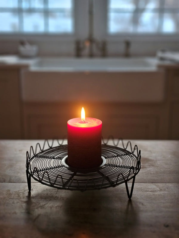 French Wire Trivet Style Candle Holder - Farmhouse Wares