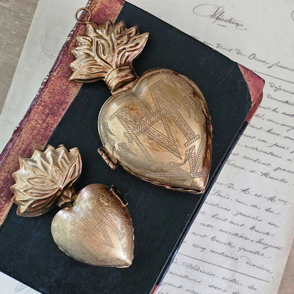 Sacred Heart Locket Boxes - Farmhouse Wares