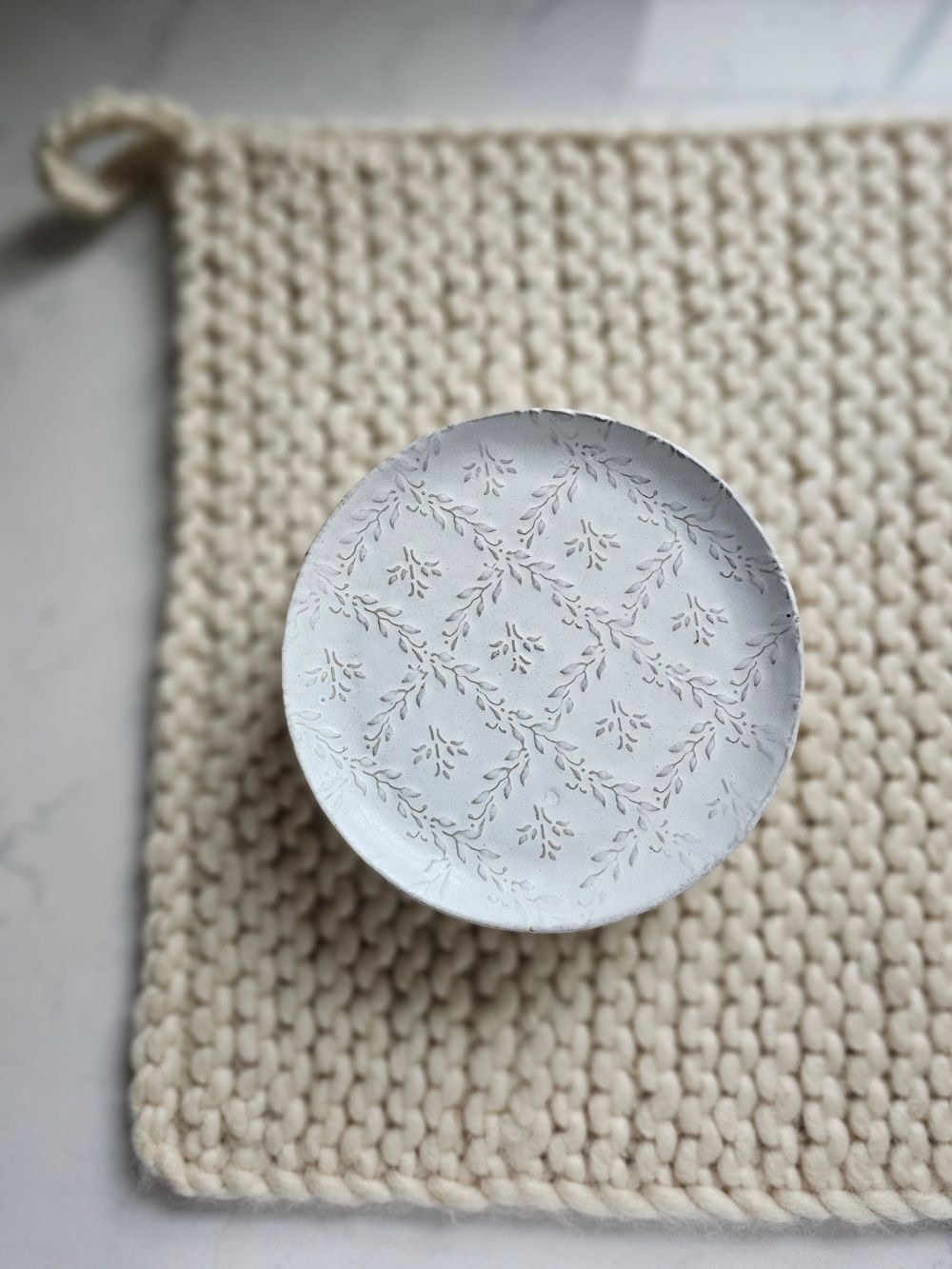 Knitted Wool Dish Drying Mat - Farmhouse Wares